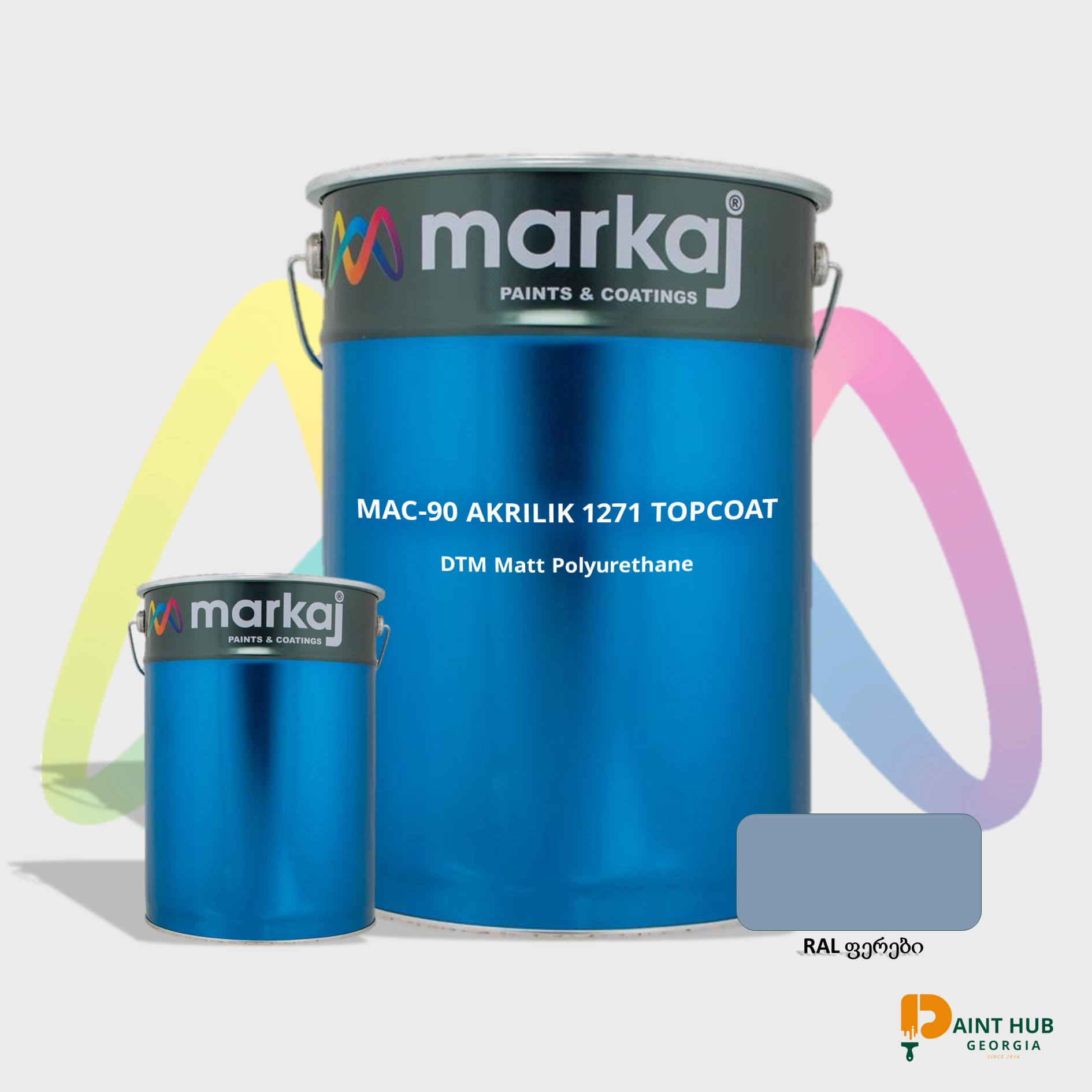 ანტიკოროზიული საღებავი - MAC-90 AKRILIK 1271 TOPCOAT